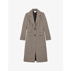 Women's Checked Wool Blend Coats