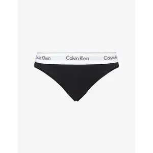 Calvin Klein Icon Bikini Cotton-modal Jersey Briefs - Black