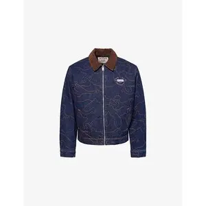 True Religion Embroidered Workwear Denim Jacket
