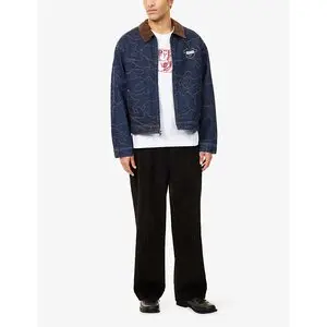 True Religion Embroidered Workwear Denim Jacket
