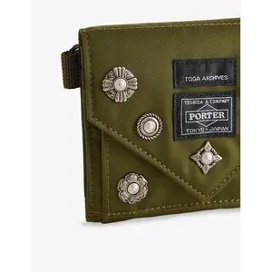 TOGA VIRILIS X Porter Nylon Shoulder Wallet - Khaki