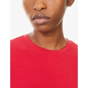 Good American Stretch-cotton Long-sleeve Top - Ruby