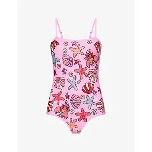 OCEANUS Disney X Beaded Swimsuit - Pink