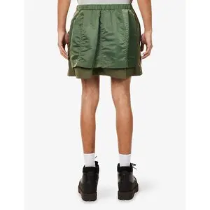 TOGA VIRILIS Mini Nylon Skirt - Khaki
