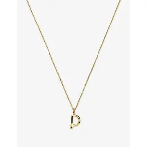 MISSOMA Curly Molten Mini Initial Necklace Gold D