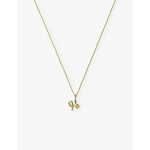 MISSOMA Curly Molten Mini Initial Necklace - Gold H