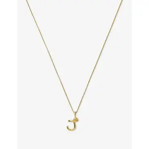 MISSOMA Curly Molten Mini Initial Necklace - Gold J