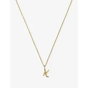 MISSOMA Curly Molten Mini Initial Necklace - Gold K