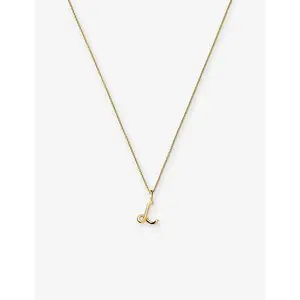 MISSOMA Curly Molten Mini Initial Necklace - Gold L