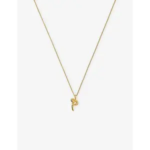 MISSOMA Curly Molten Mini Initial Necklace - Gold P