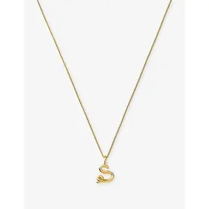 MISSOMA Curly Molten Mini Initial Necklace - Gold S