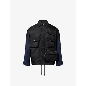 TOGA VIRILIS Patch-pocket Nylon Jacket - Black