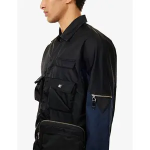 TOGA VIRILIS Patch-pocket Nylon Jacket - Black