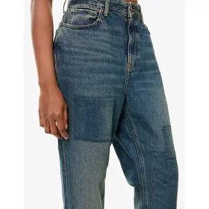 Good American The Khloe Patchwork Denim Jeans