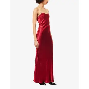 Bec & Bridge Cinder Strapless Woven Maxi Dress