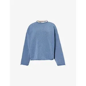 SISTERS & SEEKERS Rolled-neck Boucle Knitted Jumper