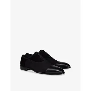 CHRISTIAN LOUBOUTIN Greggory Flat Leather Derby Shoes