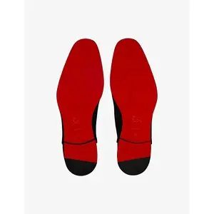 CHRISTIAN LOUBOUTIN Greggory Flat Leather Derby Shoes