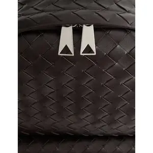 Bottega Veneta Intrecciato Leather Backpack - Fondant-silver