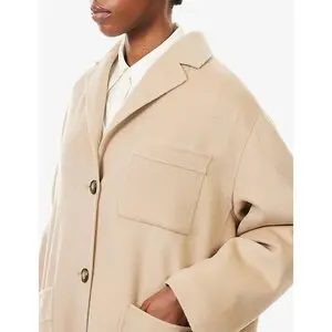 Max Mara Notch-lapels Wool-blend Coat - Camel