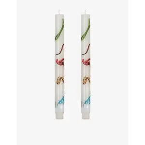 SELETTI Wears Toiletpaper Snakes Stem Candle Set Of Two - One-color