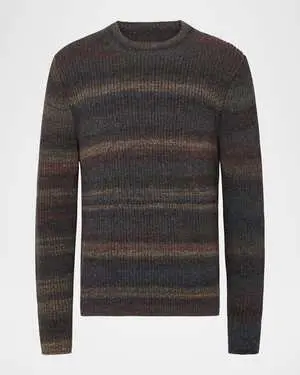 Vince Space-Dye Shaker Wool-Blend Crewneck Sweater - 001hbc-h B