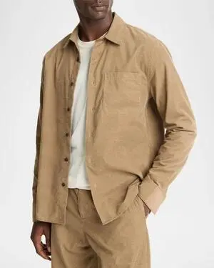 Vince Apos;s Italian Cotton Corduroy Button-down Shirt - Teton
