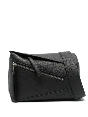Loewe Puzzle Edge Small Leather Bumbag - Black