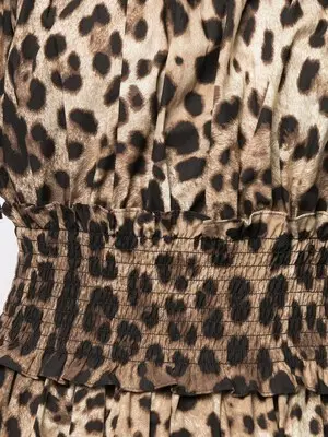 Dolce & Gabbana Leopard Print Short Dress