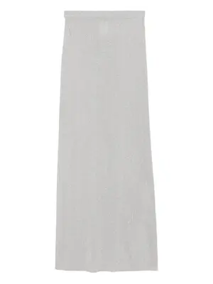 TOM FORD Sequined Long Skirt - Silver