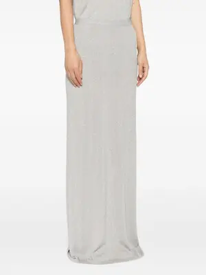 TOM FORD Sequined Long Skirt - Silver