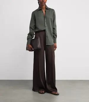 WITH NOTHING UNDERNEATH Cotton Oxford Boyfriend Shirt