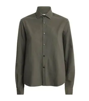 WITH NOTHING UNDERNEATH Cotton-wool Classic Shirt