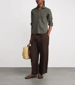 WITH NOTHING UNDERNEATH Cotton-wool Classic Shirt