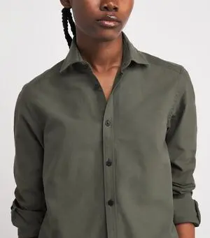 WITH NOTHING UNDERNEATH Cotton-wool Classic Shirt