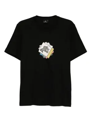 Paul Smith Zebra Organic Cotton T-shirt - Black