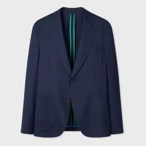 Paul Smith A Suit To Travel In - Dark Marl Wool Patch-pocket Blazer - Blue