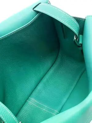 Hermès 2019 31 Arzan Vert Verone Leather Tote Bag - Blue