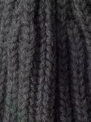 Prada Logo-plaque Beanie - Grey