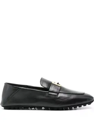 Fendi Baguette Leather Loafers