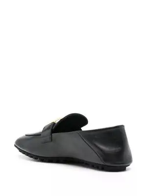 Fendi Baguette Leather Loafers