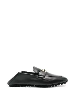 Fendi Baguette Leather Loafers