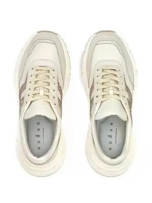 Hogan Hi-fi Leather Sneakers - Neutrals