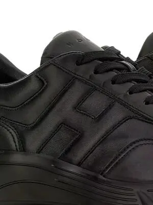 Hogan Hyperlight Logo Detail Sneakers - Black