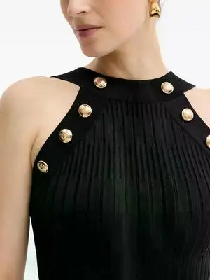 MARCIANO Button-detail Midi Dress