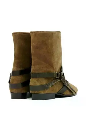 Isabel Marant Étoile Suede Leather Ankle Boots With Straps - Brown