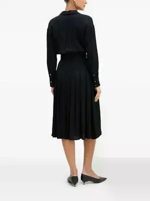 MARCIANO Buttoned Belted Midi Dress