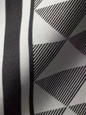 Prada Symbole Geometric-motif Silk Scarf - Grey