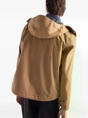 Prada Cashmere Zip Hooded Jacket