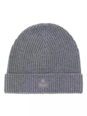 Isabel Marant Étoile Bayle Ribbed Beanie - Grey
